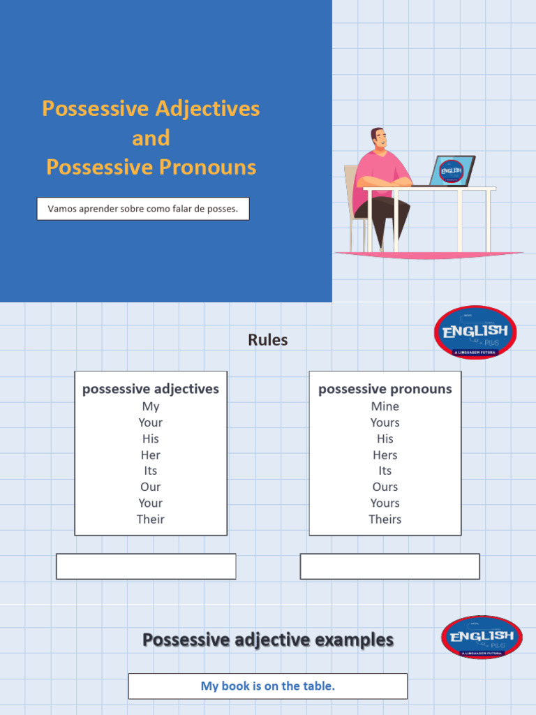 8 - Possessive Adjectives and Pronouns | PDF | Noun | Linguistic Typology