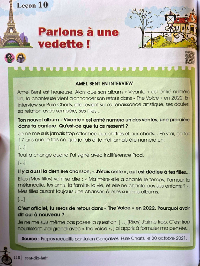 French Textbook - CHP 10 With Evaluation - LMC Class 8 | PDF