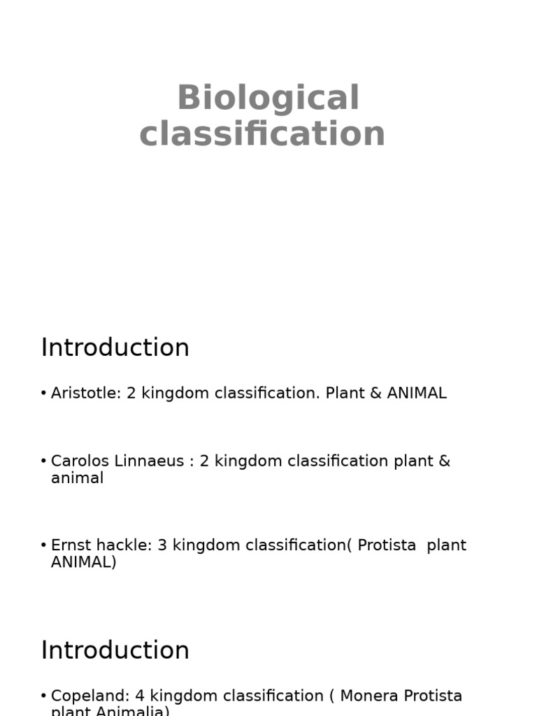 Biological Classification | PDF | Bacteria | Cell (Biology)