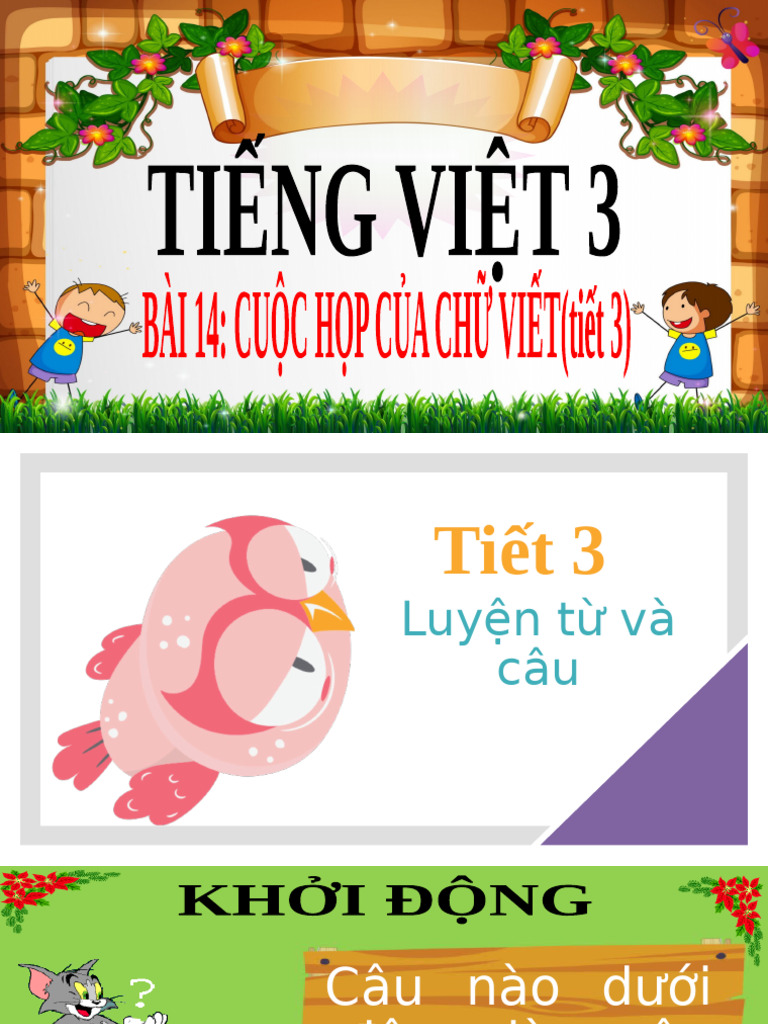 Tiáº Ng Viá T Lá P 3 Bai 14 Cuoc Hop Cua Chu Viet Nguyá N Thá Hoa Pdf