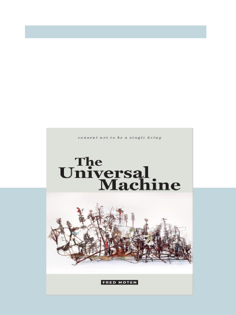 The Universal Machine Fred Moten: (4.5/5.0 - 346 Downloads) | PDF ...