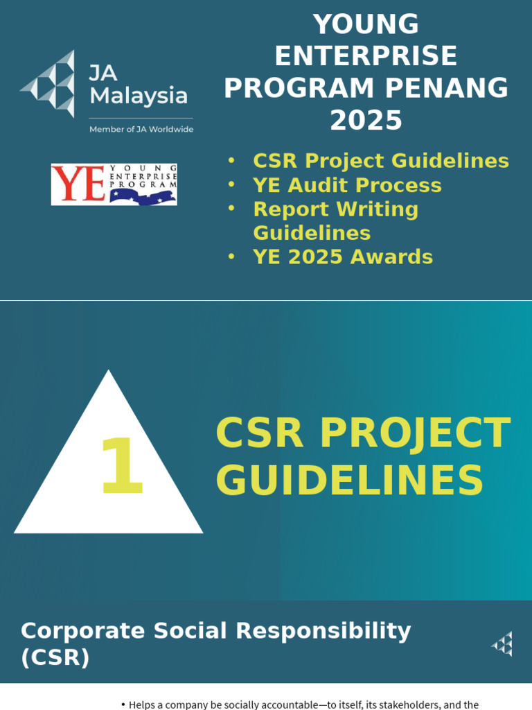 YE 2025 Program Guidelines and Deadlines | PDF | Corporate Social ...