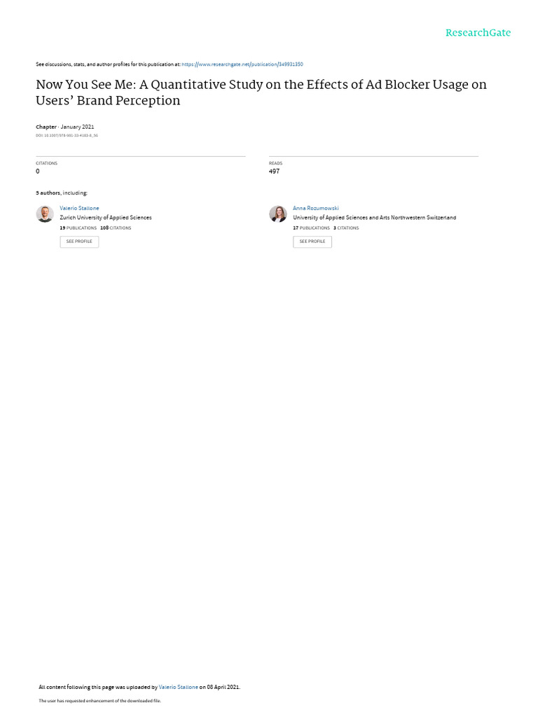 ICMarktech-20 Conference Adblocker Brand-Perception Submission | PDF | Online Advertising ...