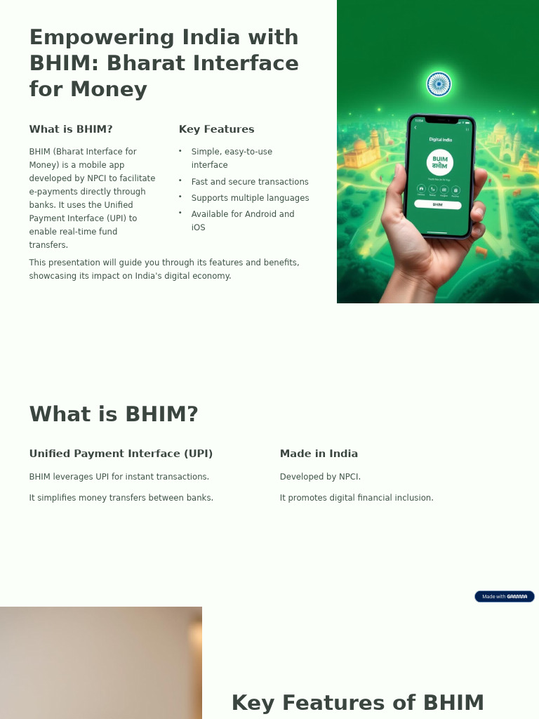BHIM App: Simplifying Digital Payments | PDF