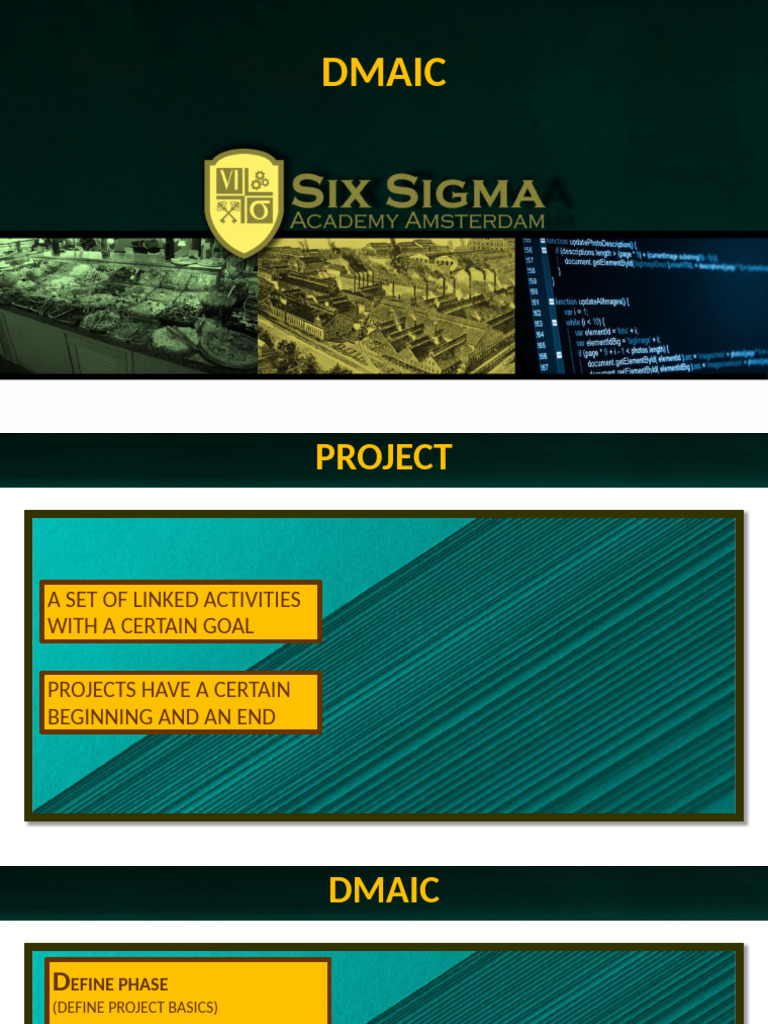 DMAIC Project Phases Overview | PDF