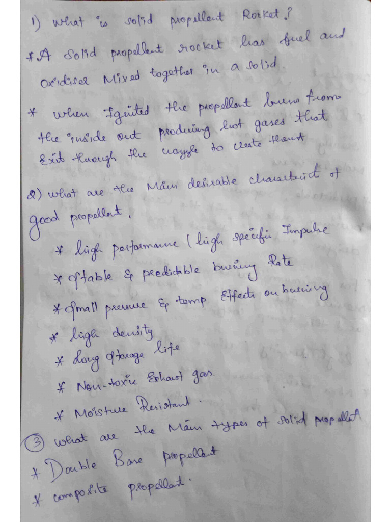 Propulsion 2 (2marks Questions) Unit 2 | PDF