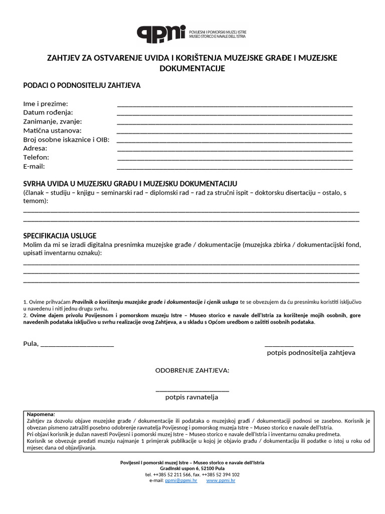 Obrazac Uvid New 2021 | PDF