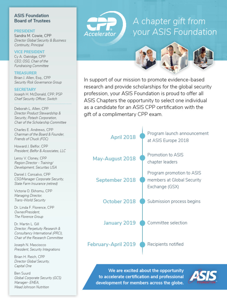 ASIS Foundation CPP Certification Voucher Program | PDF | Discrimination