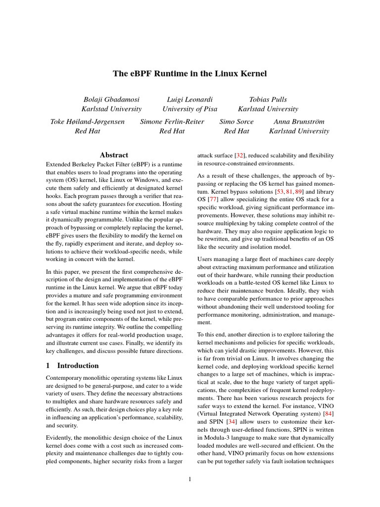 The eBPF Runtime in The Linux Kernel | PDF | Kernel (Operating System ...