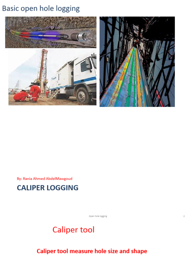 Basic Open Hole Logging Caliper | PDF