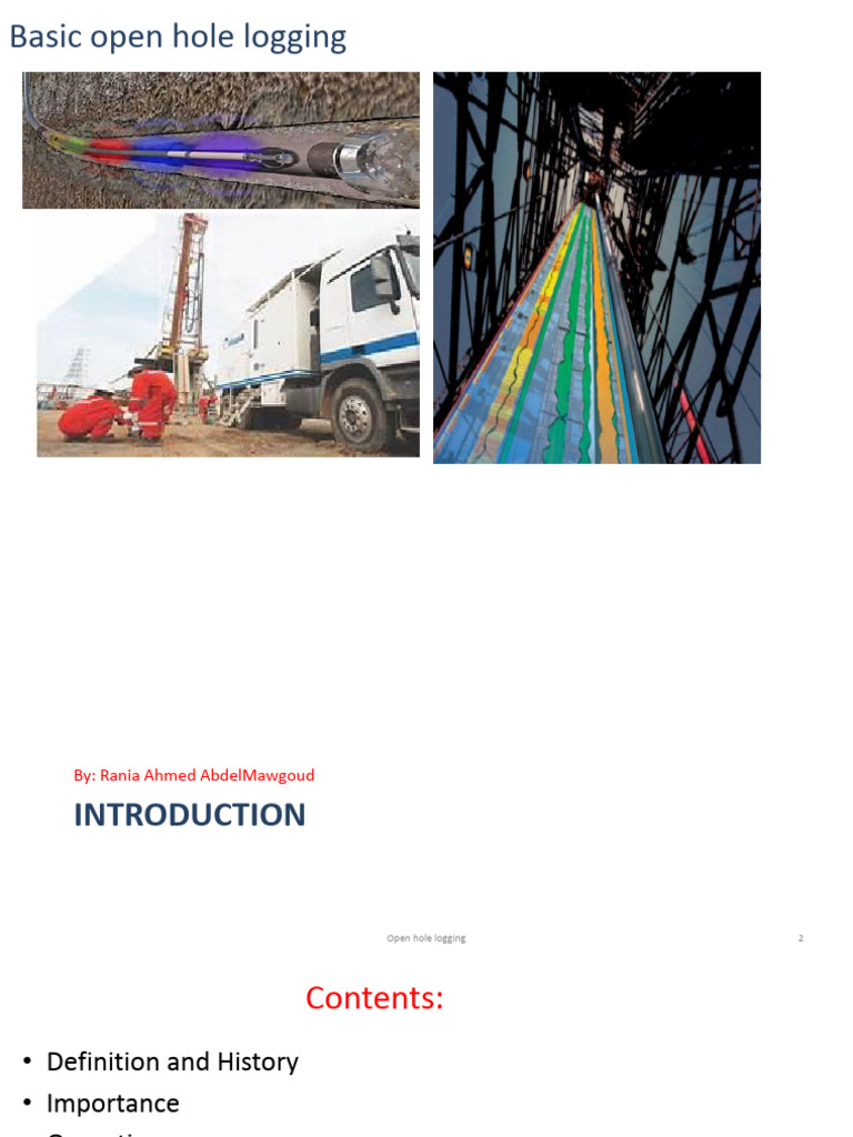 Basic Open Hole Logging Introduction | PDF | Applied And ...