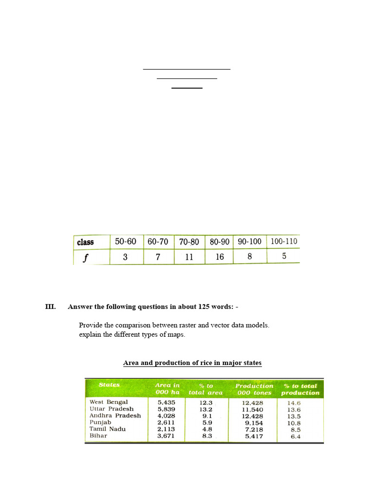 Geography Practical Exam | PDF