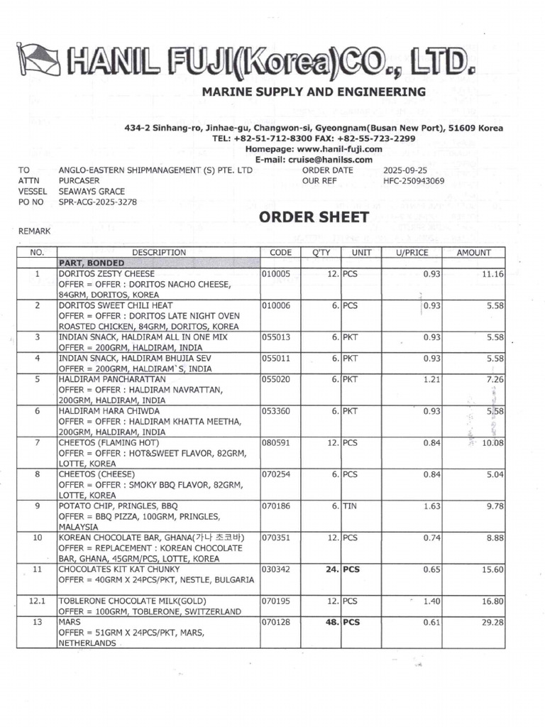 Bond Store Delivery Receipt | PDF