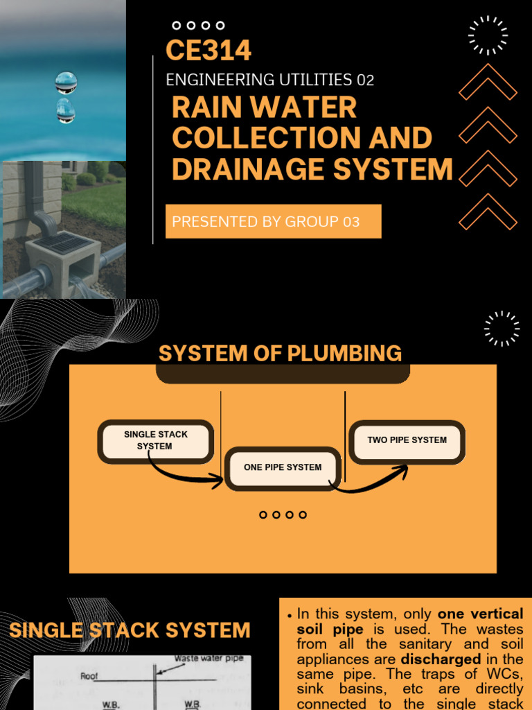 Rain Water Collection and Drainage System Group 3 | PDF | Sanitary ...