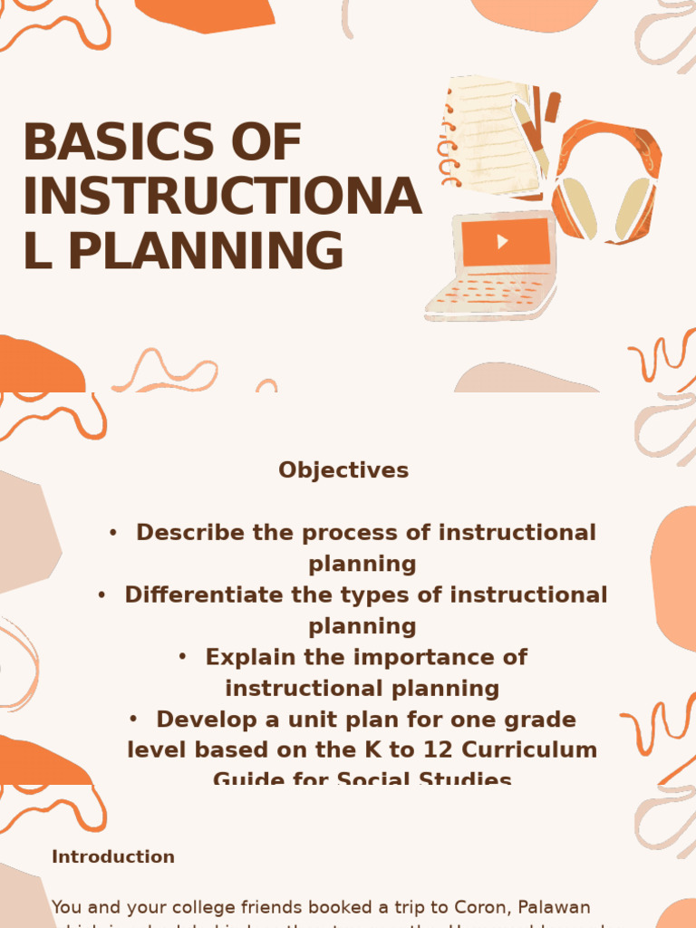 Basics of Instructional Planning | PDF | Curriculum | Teachers