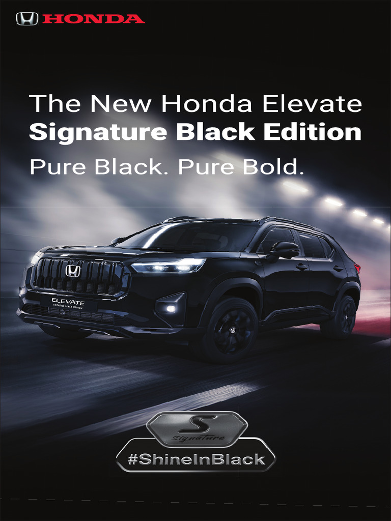 Honda Elevate Signature Black Edition | PDF