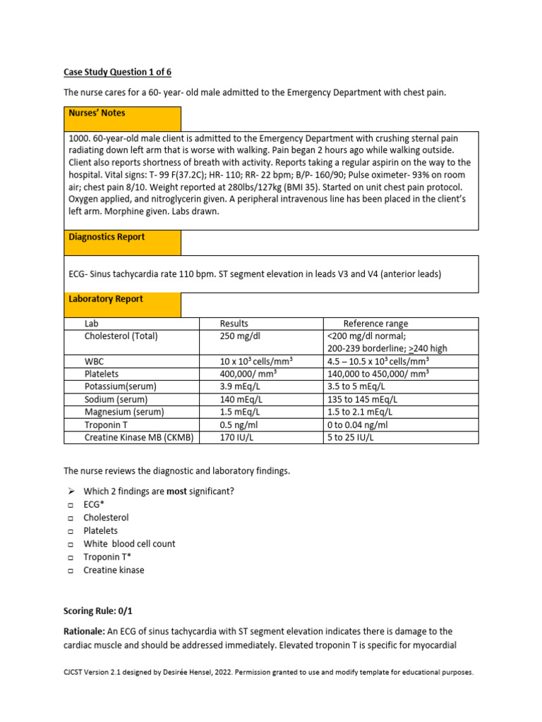 Emergency Care for STEMI Patient | PDF | Myocardial Infarction ...