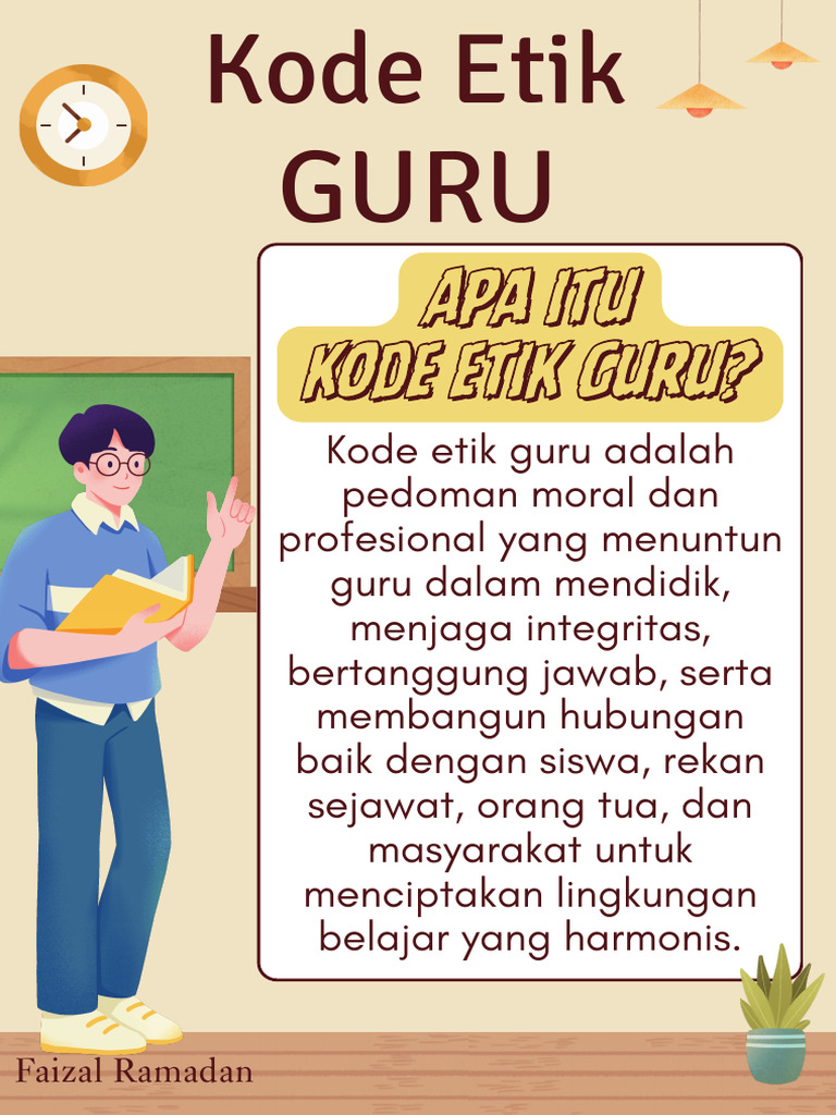 Kode Etik Guru: 11 Prinsip Utama | PDF