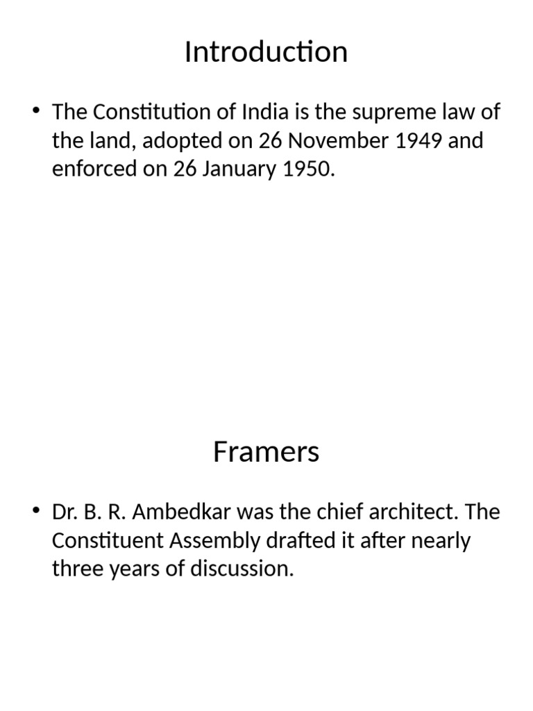 Indian Constitution | PDF