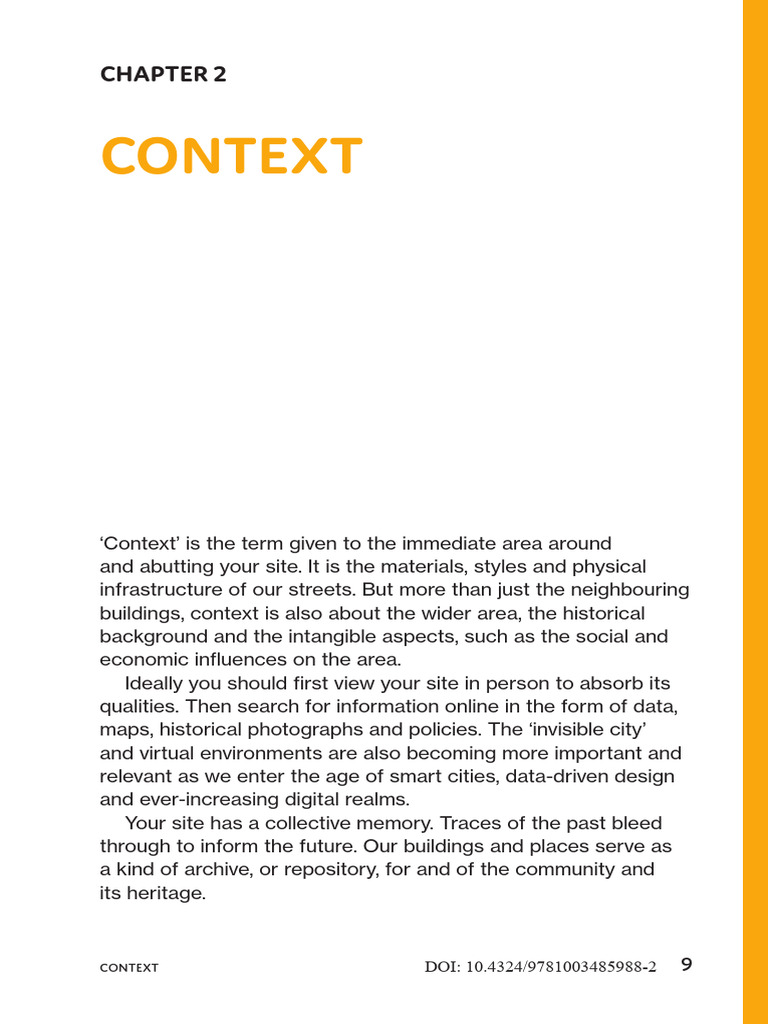 Understanding Site Context in Architecture | PDF | Architect | Poverty