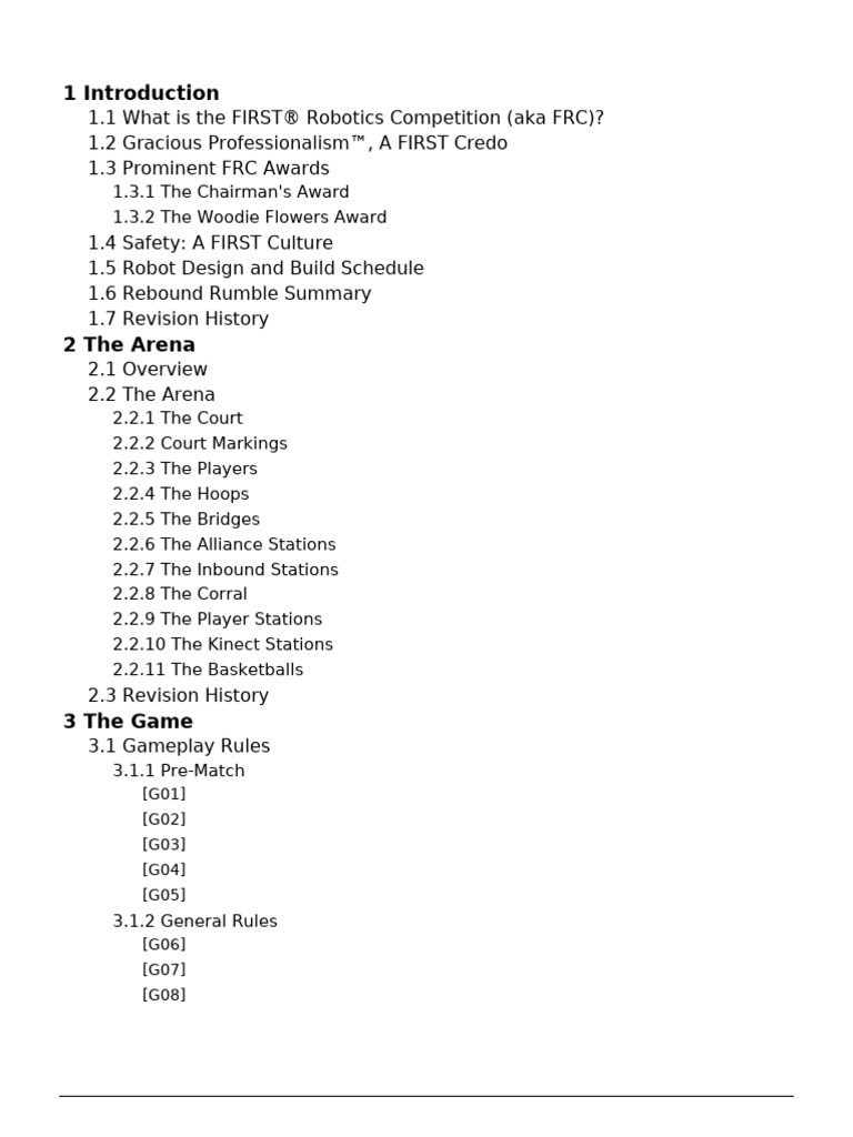 2012 FRC Competition Manual Game Sec1 5 | PDF