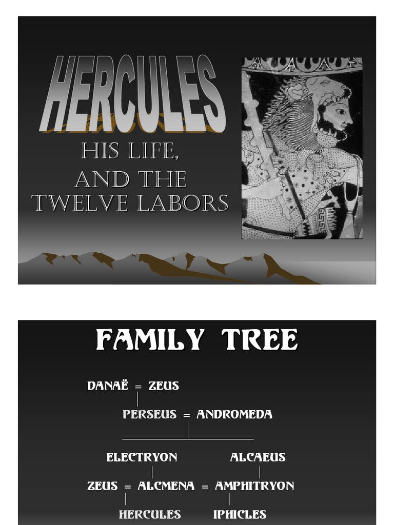 His Life, and The Twelve Labors | PDF | Demigods Of Classical Mythology ...