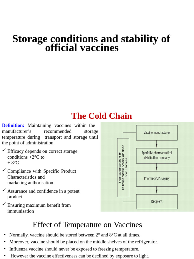 Vaccine Storage and Stability Guidelines | PDF | Refrigerator | Vaccines
