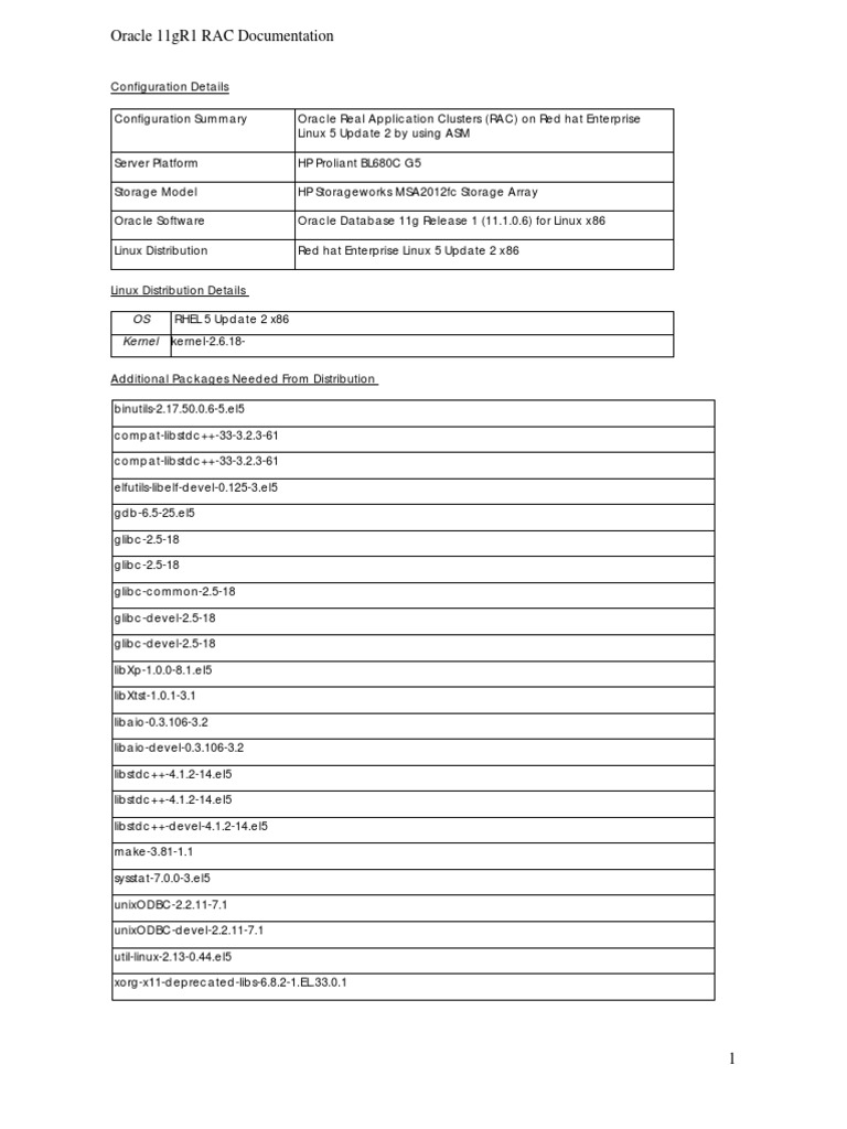 Oracle 11g Rac Implementation Guide Pdf Oracle Database Computer