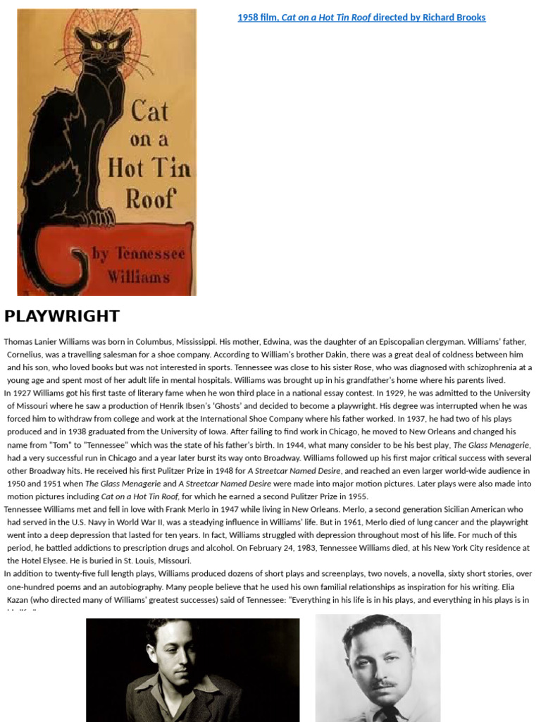 Cat On A Hot Tin Roof | PDF
