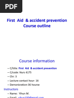 First Aid Objectives and Principles Guide | PDF | First Aid | Emergency
