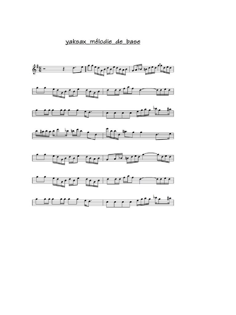Yaketi Sax | PDF
