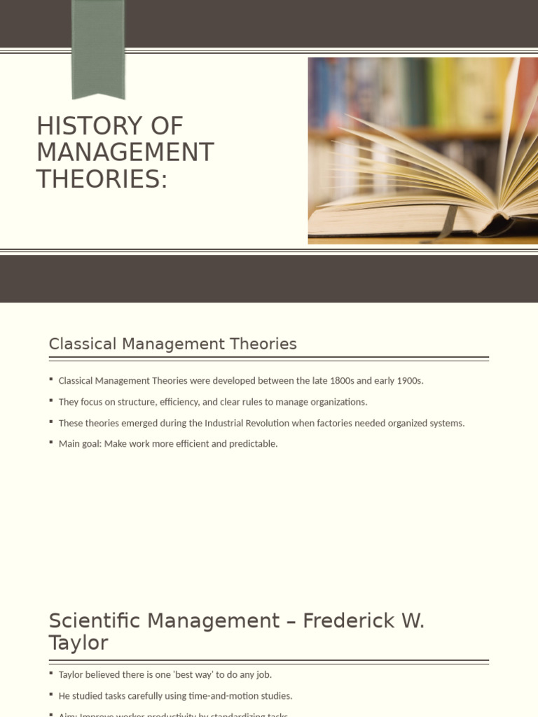 Classical Management Theories | PDF | Social Psychology | Psychology