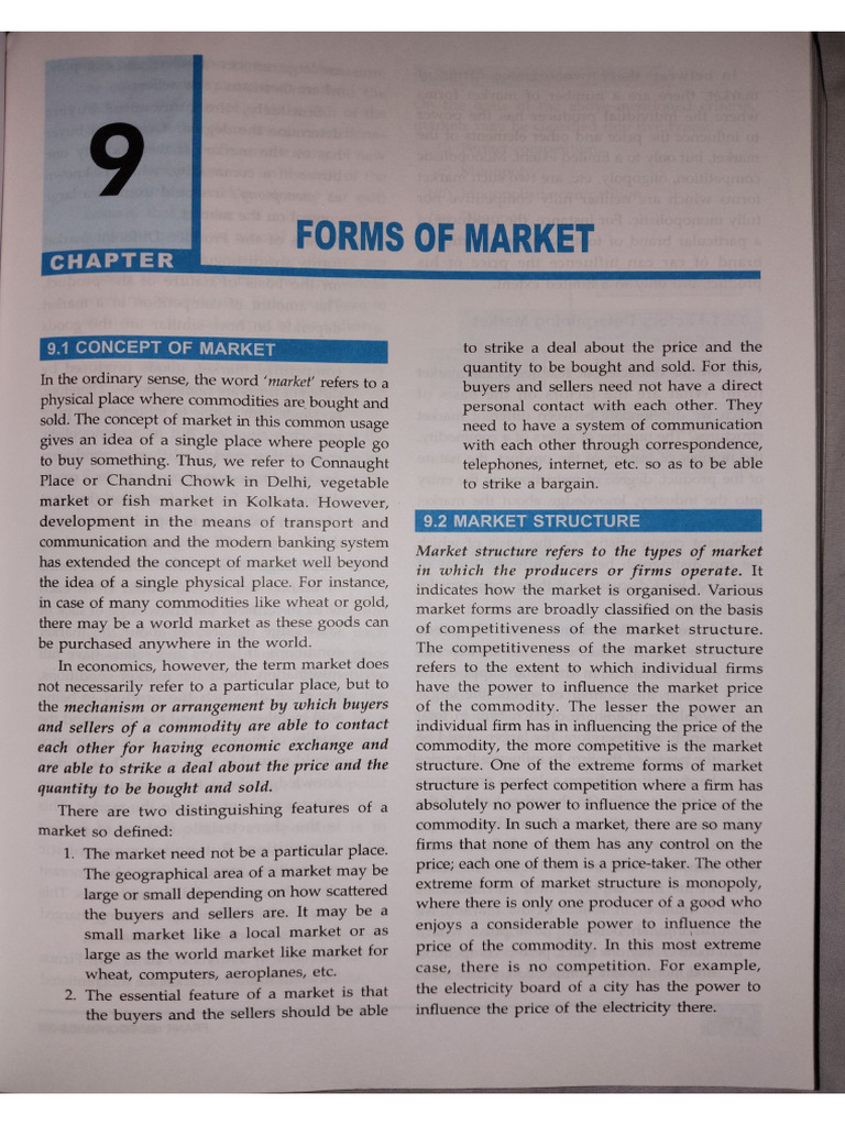 Forms of Market | PDF