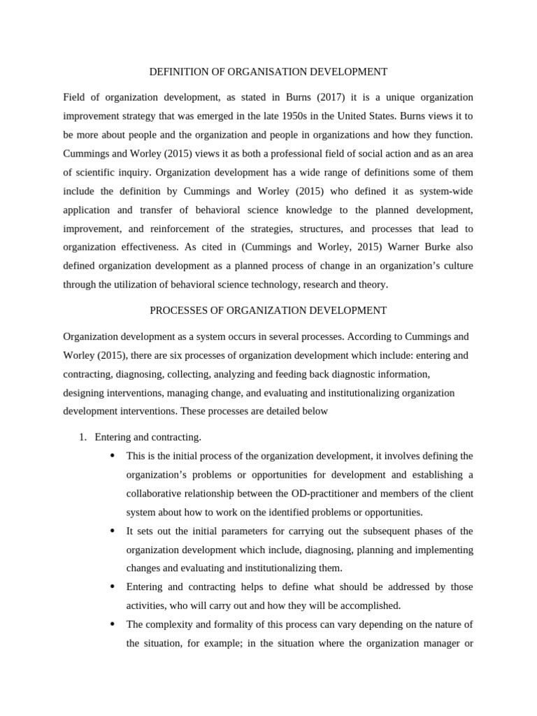 Understanding Organization Development | PDF | Organization Development ...
