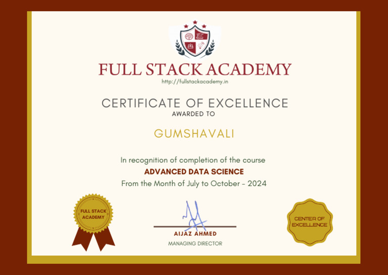 FSA Certificate Gumshavali | PDF