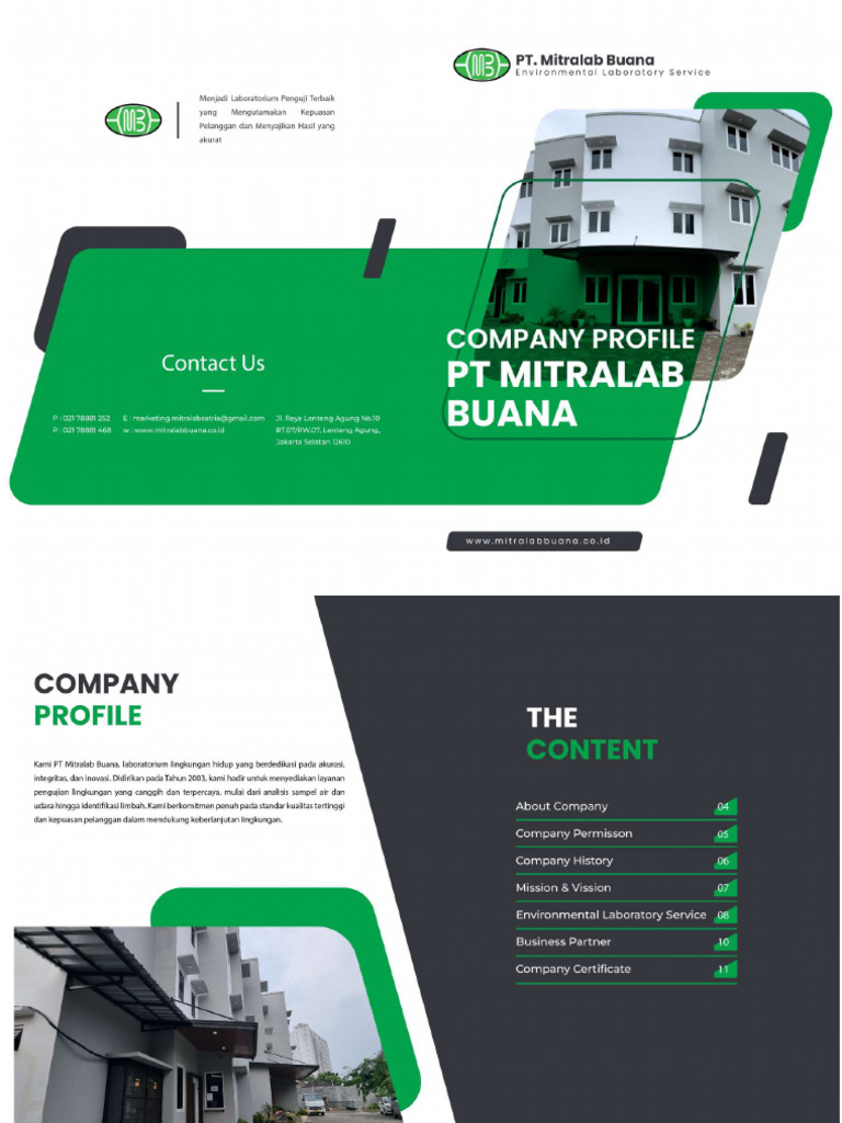Company Profile PT Mitralab Buana | PDF