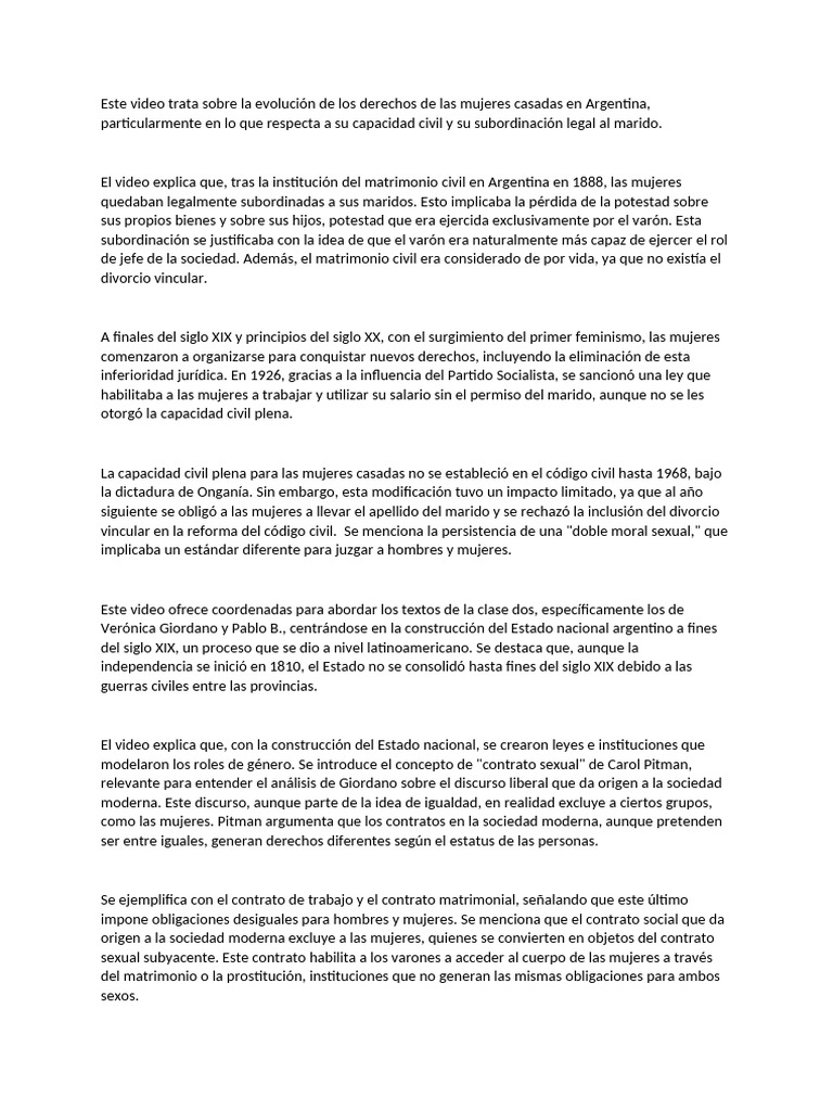 Este Video Trata Sobre La Evolución de Los Derechos de Las Mujeres ...