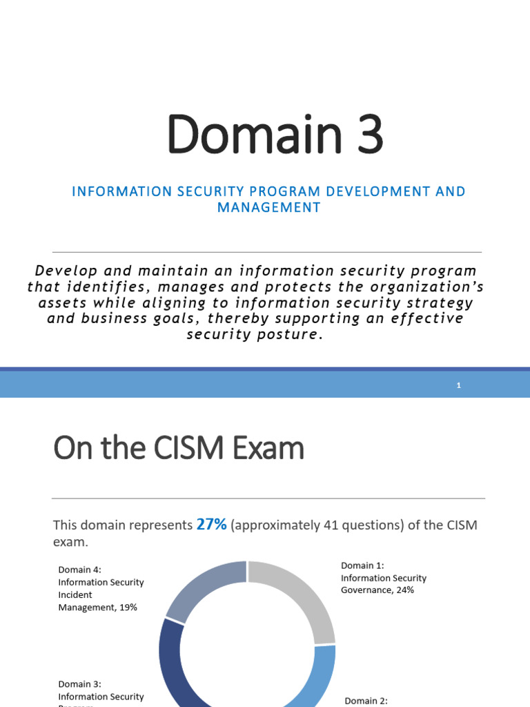 MB CISM 15e Domain3 Summary V1.0 | PDF | Cloud Computing | Computer Security
