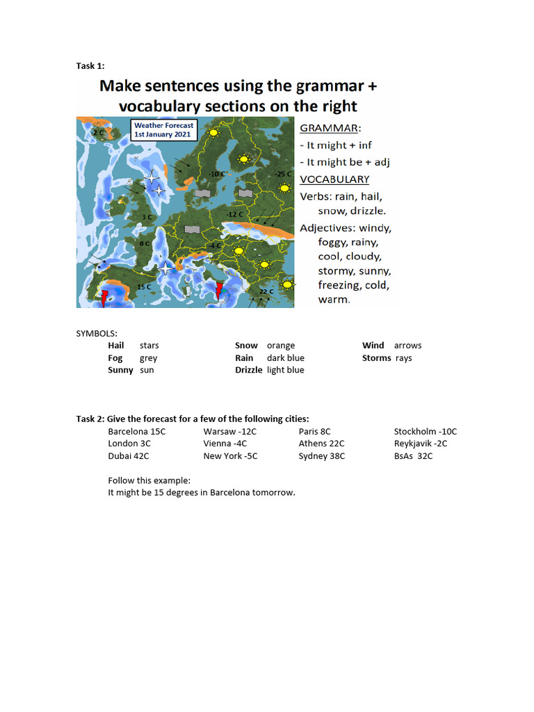Unit X The Weather Forecast | PDF