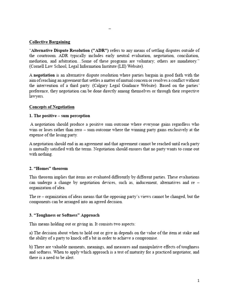 Collective Bargaining | PDF | Cost Of Living | Collective Bargaining