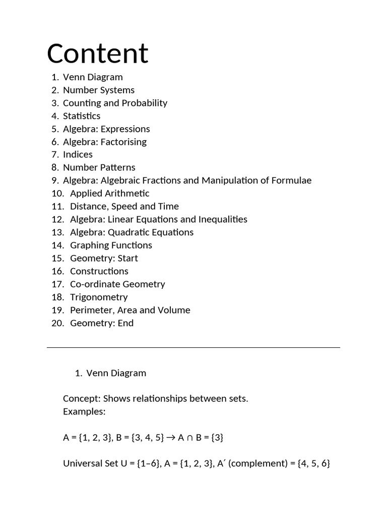 Irish Math Conspect | PDF | Numbers | Area
