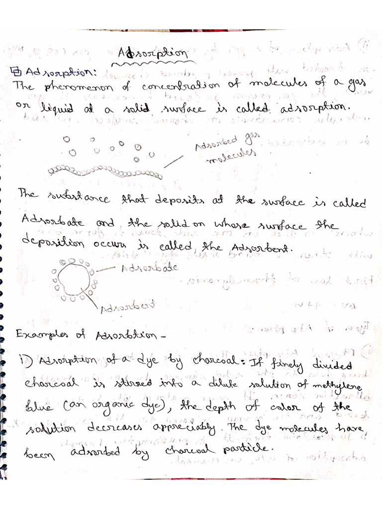 Chemistry Adsorption | PDF