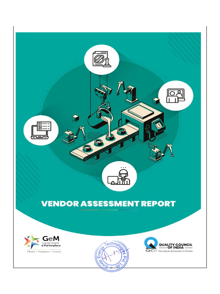 Vendor Assessment for Enviro Energy Tech | PDF | Verification And ...