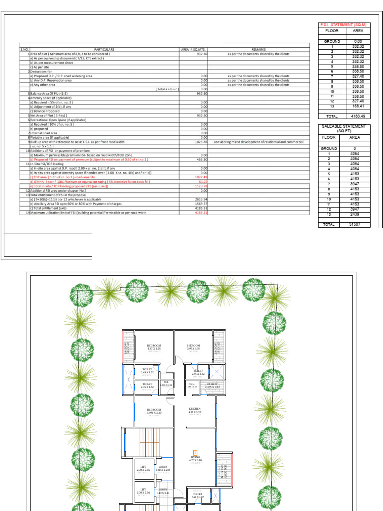 Proposed Building Plans for Aundh Pune | PDF