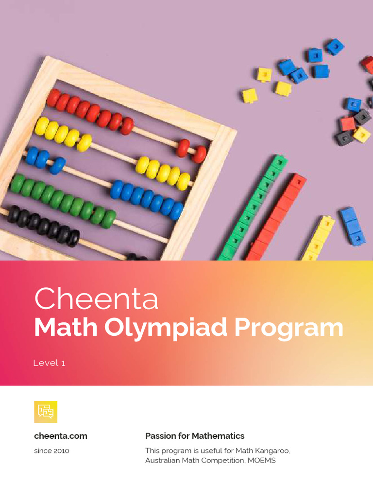 Cheenta Math Olympiad Program Overview | PDF | Mathematics | Shape