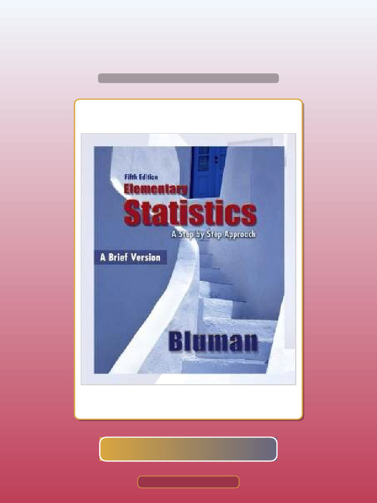 Elementary Statistics a Brief Version 5th Edition Bluman eBook and ...