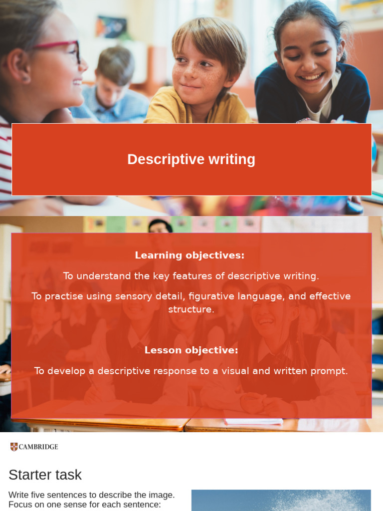 Mastering Descriptive Writing Techniques | PDF | Perception