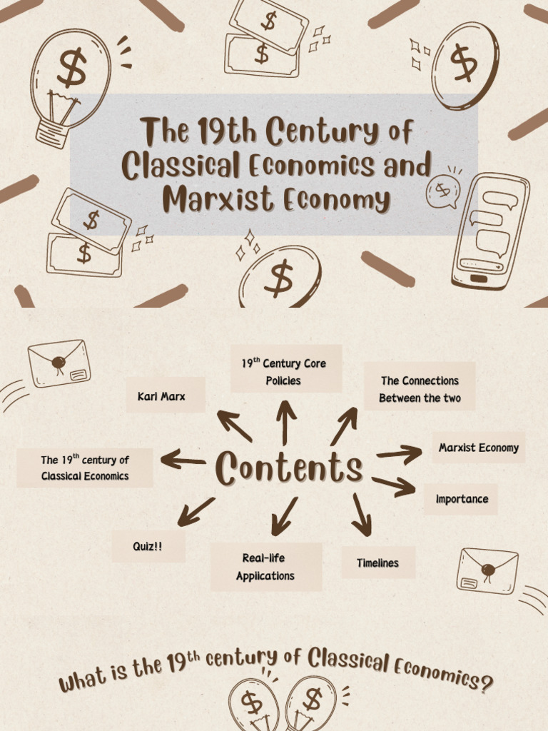 Economics - The 19th Century of Classical Economics and Marxist Economy ...