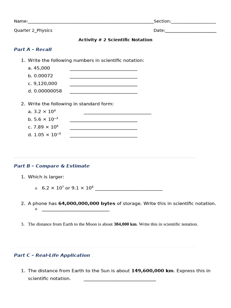 Activity 2 Scientific Notation | PDF | Chess Openings | Chess Theory