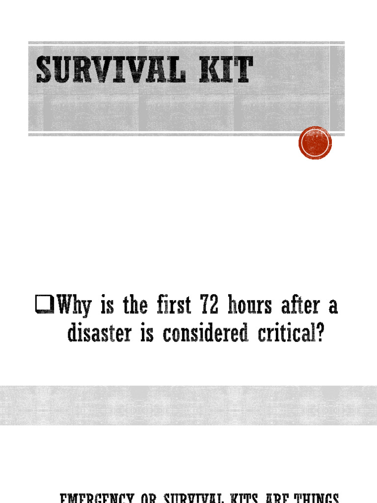 Survival Kit | PDF
